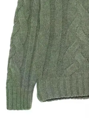 BARBA NAPOLI Cable-knit Shawl-collar Cardigan