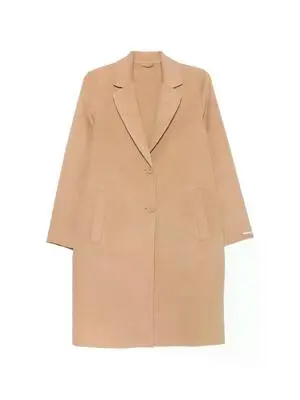 Marella Notched-lapel Single-breasted Coat - Neutrals