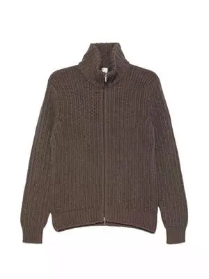 BARBA NAPOLI Zip-up Cardigan - Brown
