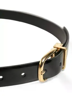 Dolce & Gabbana Classic Leather Gold-tone Buckle Belt