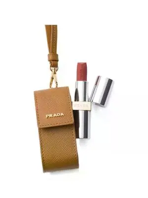 Prada Saffiano Lipstick Holder - Brown