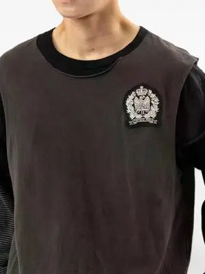 PROTOCOL INDEX Logo-patch Layered Long-sleeved T-shirt