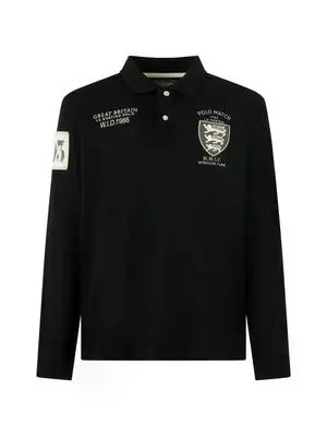 LA MARTINA Engadine Logo-embroidered Piqué Polo Shirt - Black
