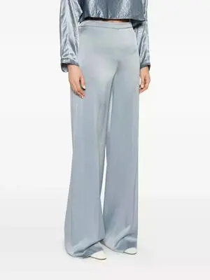 Marella Satin-finish Wide-leg Trousers