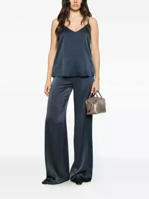 Marella Satin-finish Wide-leg Trousers