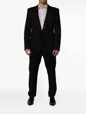 Dolce & Gabbana Crystal-embellished Single-breasted Suit - Black
