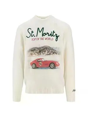 MC2 SAINT BARTH St. Moritz Graphic-print Sweater - Neutrals