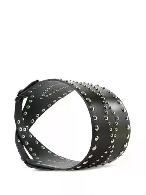 ANN DEMEULEMEESTER Niza Stud-embellished Leather Belt