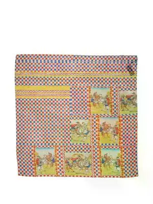 Dolce & Gabbana Carretto-print Silk Scarf - Red