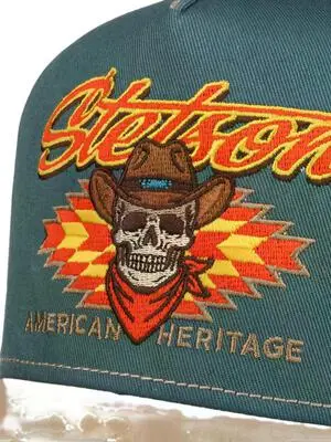 Stetson Western Skull Embroidered Trucker Cap
