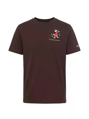 MC2 SAINT BARTH Arnott Logo-embroidered T-shirt - Brown