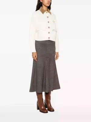 Barbour Corduroy-collar Cropped Jacket