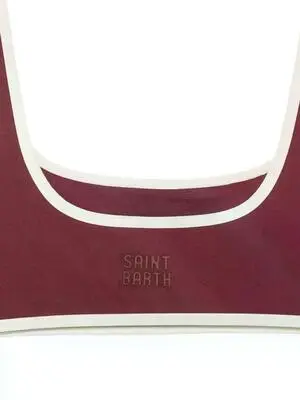 MC2 SAINT BARTH Kassie Logo-embroidered Contrast-trim Sport Bra