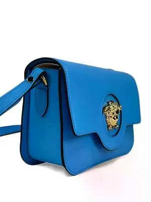Versace La Medusa Leather Shoulder Bag