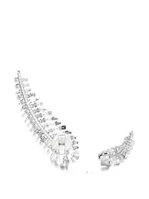 SWAROVSKI Vienna Feather Asymmetric Earrings