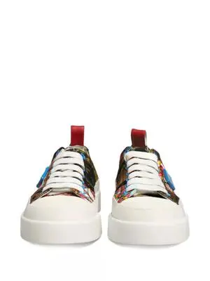 Dolce & Gabbana Multicolor Patchwork Low-top Sneakers