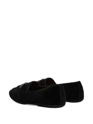Dolce & Gabbana Embellished Suede Loafers