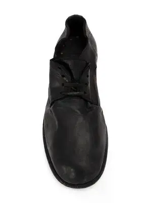 Guidi Distressed Derby Shoes