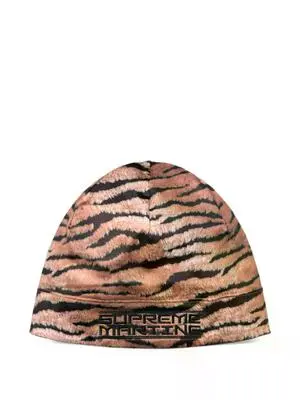 Supreme X Martine Rose® Tiger-print Beanie Hat - Brown