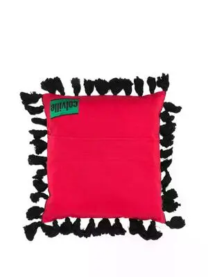 Colville Busy Dot Cushion - Red