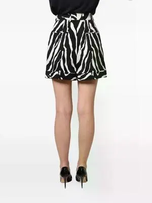 Dolce & Gabbana Zebra-print Cotton Shorts