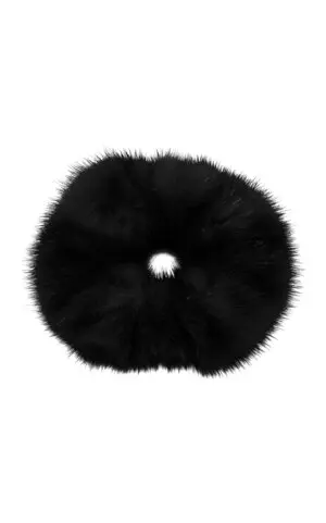 THE ROW Gaby Mink Scrunchie - Brown