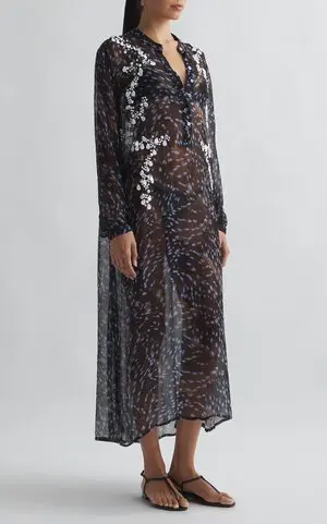 Chan Luu Drip Drip Tunic Midi Dress