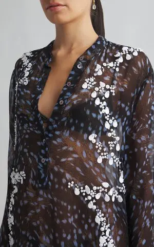 Chan Luu Drip Drip Tunic Midi Dress