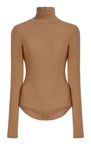 THE ROW Basile Jersey Bodysuit - Neutral