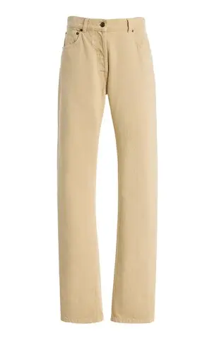 THE ROW Imma Rigid Mid-rise Straight-leg Jeans - Black