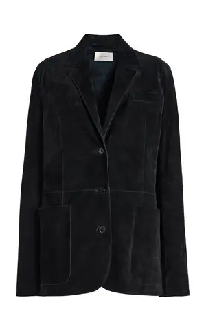 THE ROW Kadie Suede Jacket - Black