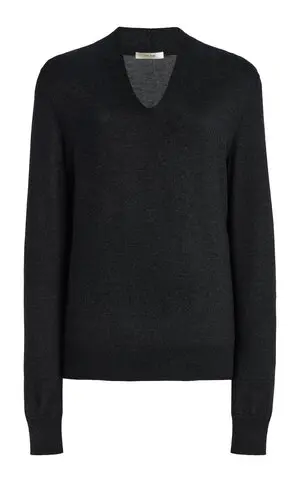 THE ROW Piro Cashmere-silk Sweater - Grey