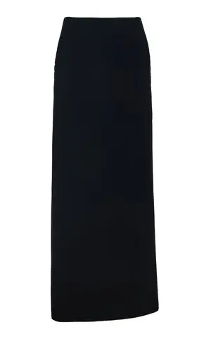 THE ROW Lew Cotton Maxi Skirt - Black