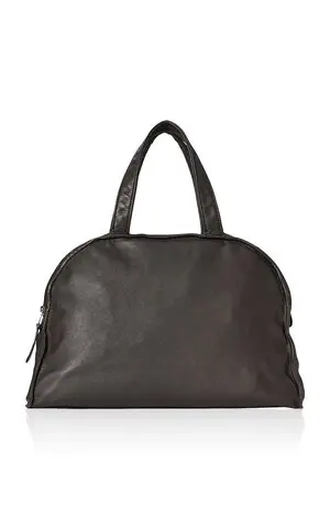 THE ROW Washed Leather Bowler Bag - Brown