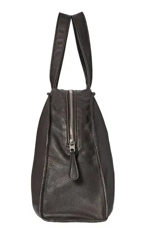 THE ROW Washed Leather Bowler Bag