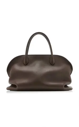 THE ROW Agnes 15 Leather Bag - Brown