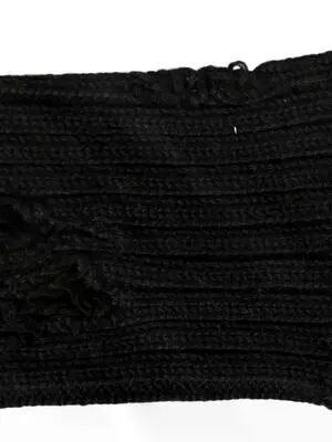 Dolce & Gabbana Distressed Ribbed-knit Socks