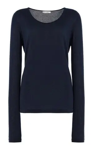THE ROW Quay Cashmere Top - Navy