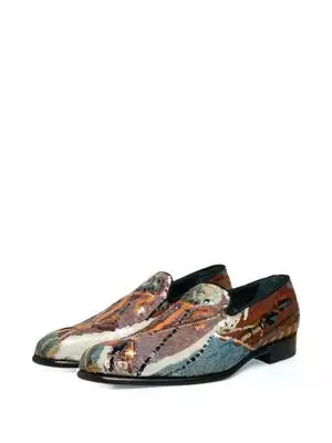 Dolce & Gabbana Sequin-embellished Loafers - Brown