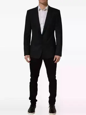 Dolce & Gabbana Single-breasted Wool Blazer - Black