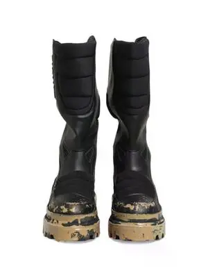Dolce & Gabbana Logo-plaque Leather Boots