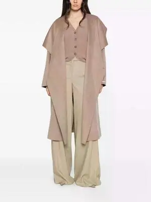 Marella Belted Shawl-collar Coat