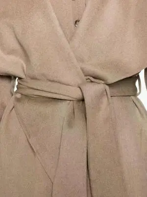 Marella Belted Shawl-collar Coat