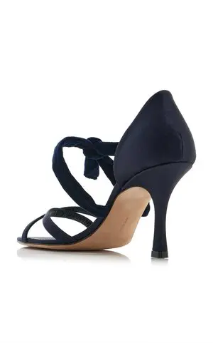THE ROW Ella Knot Satin Sandals