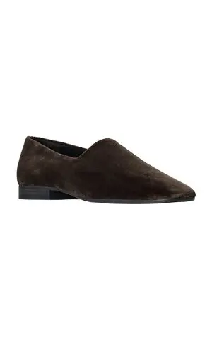 THE ROW Safi Velvet Slippers - Brown