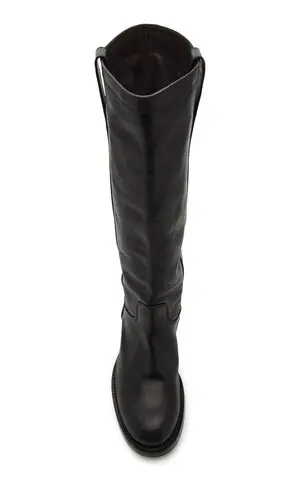 THE ROW Nobilis Leather High Riding Boots