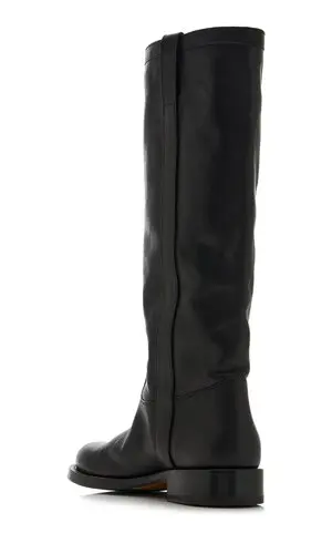 THE ROW Nobilis Leather High Riding Boots