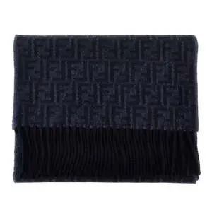 Fendi Wool And Cashmere Double-face Scarf - Blue