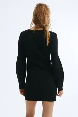H&M Knit Dress With Metal Detail