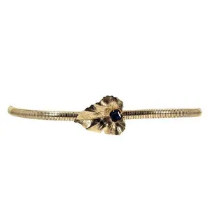 MADISON BEVERLY HILLS Vintage 1980s Leaf Snake Tone Stretch Belt